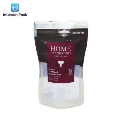 China Upright Zipper Bag Polyester Film Degradable Bag Underwear Socks Packaging Bag for sale