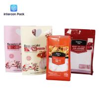 China Hot Pressing Gusseted Bags For Food Biodegradable Ziplock Paper Bag for sale