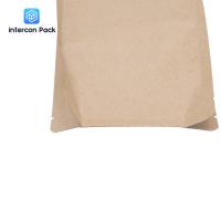 China Environmental Protection Gusset Packaging Bag Eight Side Seal Kraft Paper for sale