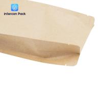 China Environmental Protection Gusset Packaging Bag Eight Side Seal Kraft Paper for sale