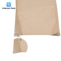 China Environmental Protection Gusset Packaging Bag Eight Side Seal Kraft Paper for sale
