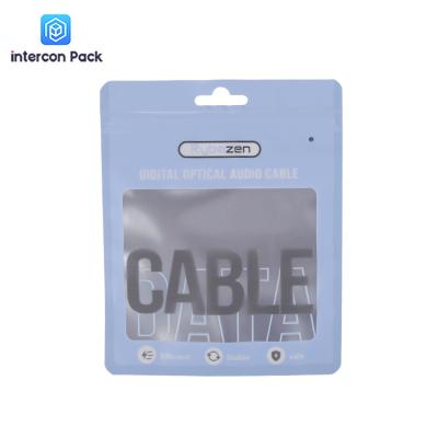 China 7.87x6.30 inch Paper Plastic Composite Bag Electronic Product Three Side Sealing Bag for sale