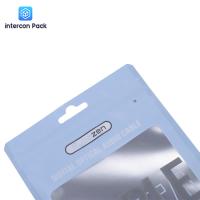 China 7.87x6.30 inch Paper Plastic Composite Bag Electronic Product Three Side Sealing Bag for sale