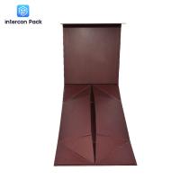 China Folding Boutique Luxury Gift Packaging Boxes 25x14cm Partially Hot Gold for sale