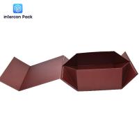 China Folding Boutique Luxury Gift Packaging Boxes 25x14cm Partially Hot Gold for sale