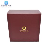 China Folding Boutique Luxury Gift Packaging Boxes 25x14cm Partially Hot Gold for sale