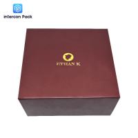 China Folding Boutique Luxury Gift Packaging Boxes 25x14cm Partially Hot Gold for sale