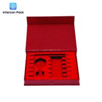 China Magnetic Folding Packaging Boxes Luxury Rigid Cardboard With Ribbon for sale