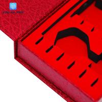 China Magnetic Folding Packaging Boxes Luxury Rigid Cardboard With Ribbon for sale