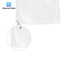 China White Kraft Paper Composite Plastic Bags Translucent Protective Mask Packaging Bag for sale