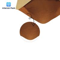 China tough Resealable Kraft Paper Pouch Biodegradable Water Resistant for sale