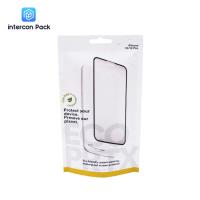 China Stand Up Biodegradable Kraft Pouch Three Side Sealing For Mobile Phone Shell for sale
