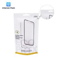China Stand Up Biodegradable Kraft Pouch Three Side Sealing For Mobile Phone Shell for sale