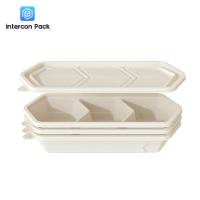 China Bio Degradable Paper Pulp Moulded Trays Packaging For Foods for sale