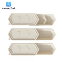 China Bio Degradable Paper Pulp Moulded Trays Packaging For Foods for sale
