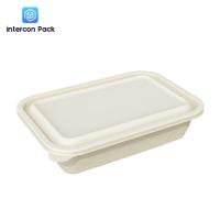 China Biodegradable Paper Pulp Moulded Trays Disposable Takeaway Food Trays for sale