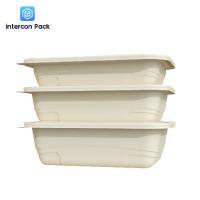 China Biodegradable Paper Pulp Moulded Trays Disposable Takeaway Food Trays for sale