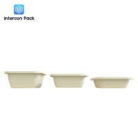 China Biodegradable Paper Pulp Moulded Trays Disposable Takeaway Food Trays for sale