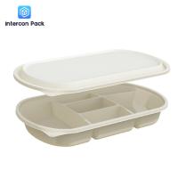 China Biodegradable Environmentally Friendly Lunch Box Disposable Paper Pulp Moulded for sale