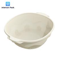 China Bagasse Cornstarch Disposable Plates Eco Friendly For Food Packaging for sale