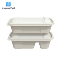 China Bagasse Bamboo Paper Pulp Moulded Trays Disposable Paper Food Container for sale