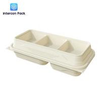 China ISO9001 Disposable Paper Food Packaging With Bagasse Straw Bamboo Material for sale