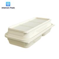 China ISO9001 Disposable Paper Food Packaging With Bagasse Straw Bamboo Material for sale
