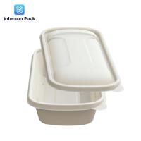 China Degradable Paper Pulp Moulded Trays Environmentally Friendly For Hamburger for sale