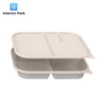 China 5 Compartment Bagasse Takeaway Boxes Disposable Food Container for sale
