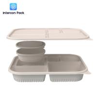 China 5 Compartment Bagasse Takeaway Boxes Disposable Food Container for sale