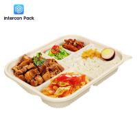 China 5 Compartment Bagasse Takeaway Boxes Disposable Food Container for sale