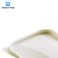 China Takeaway Sugarcane Bagasse Food Container Biodegradable Disposable With Compartment for sale