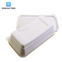 China Takeaway Sugarcane Bagasse Food Container Biodegradable Disposable With Compartment for sale