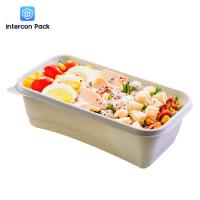 China Takeaway Sugarcane Bagasse Food Container Biodegradable Disposable With Compartment for sale