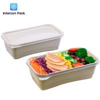 China Takeaway Sugarcane Bagasse Food Container Biodegradable Disposable With Compartment for sale