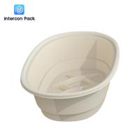 China Biodegradable Disposable Paper Pulp Moulded Trays Takeaway Food Container for sale