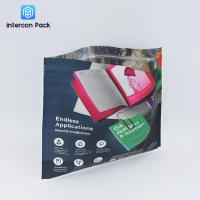 China Biodegradable Stone Paper Bag Three Side Sealing Zipper Packaging Bag for sale