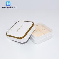 China ISO9001 Small Jewelry Packaging Boxes PU Leather Pearl Paper Hot Stamping Process for sale
