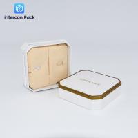 China ISO9001 Small Jewelry Packaging Boxes PU Leather Pearl Paper Hot Stamping Process for sale