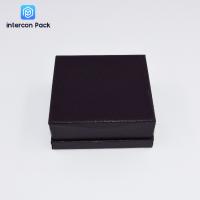 China High End Embossing Ring Jewelry Boxes 120g Leather Filled Paper gilded surface for sale