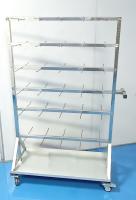 China Stainless Steel PCB Handling Equipment tape reel ESD PCB Hanging Trolley for sale