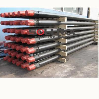 China Water Well Drilling DTH Drill Pipe With Round Section Shape Male Female Connection for sale