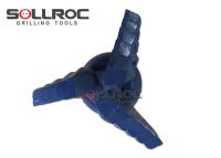 China 3 Three Four Blades Wings Step Drag Bits , Deep Rock Well Drilling Bits for sale