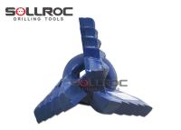 China API Thread Three Wings Step Drag Drill Bits With Tungsten Carbides for sale