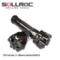 China Forged Carburized Steel High Performance DTH Drill Bits for Well Drilling and Coal Mining for sale