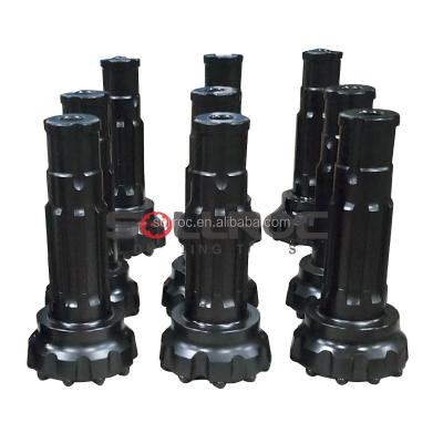 China 110mm DTH Drill Bits with Carburized Steel Construction for Flat and Convex Face Drilling for sale
