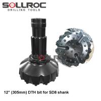 China 110mm DTH Drill Bits with Carburized Steel Construction for Flat and Convex Face Drilling for sale