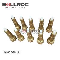 China SOLLROC 200mm to 350mm DTH Drill Bits for Borehole Drilling with Heat Treatment for sale