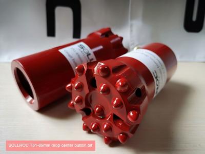 China Drop Center Button Bits T51 Top Hammer Drilling Tools For Drilling Mining for sale