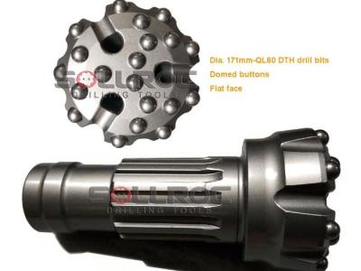 China Abrasion Resistance QL60 Dth Bits For Drilling , Down Hole Hammer Bits for sale